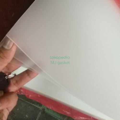 Jual PP pasir putih transparan / mika pasir putih tebal 0,50mm 70cm x ...