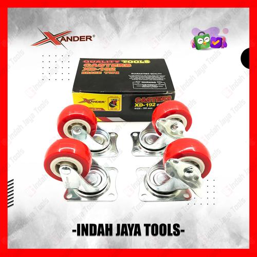 Jual XANDER Roda Caster 2 Inch Trolley Lemari Troli Etalase PVC PU ...