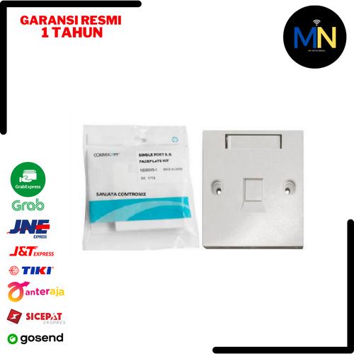 Jual AMP Commscope FacePlate 1 Hole or 2 Hole - 1 hole - Jakarta Pusat ...