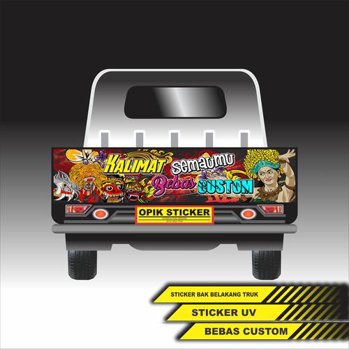 Jual CUSTOM STICKER mobil PICK UP STIKER belakang GRANMAX ,CARRY ,L300 ...