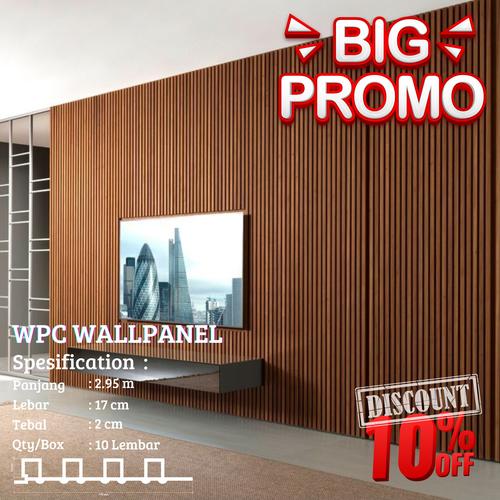 Jual PROMO Kisi kisi WPC Wallpanel hiasan dinding back drop minimalis ...