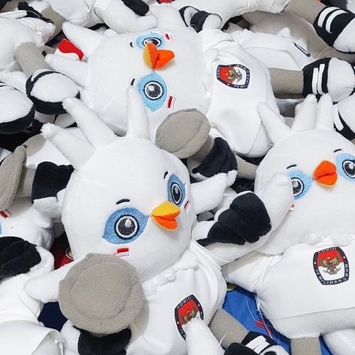 Jual Boneka Maskot KPU Pemilu 2024 Sura Sulu Bordir, bukan sablon - Kab ...