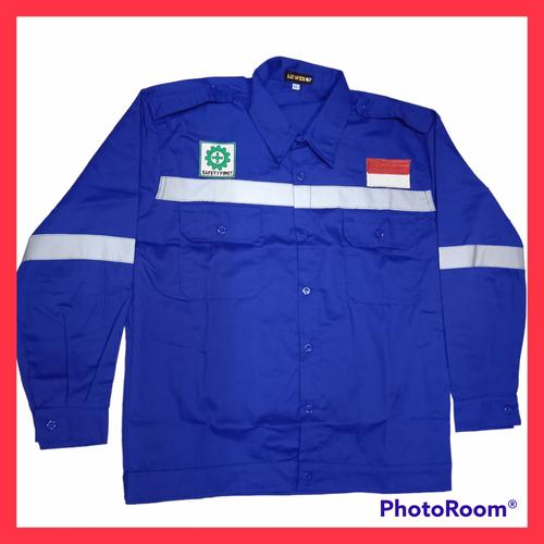 Jual BAJU SERAGAM KERJA SAFETY PROYEK LENGAN PANJANG+LOGO - Jakarta ...
