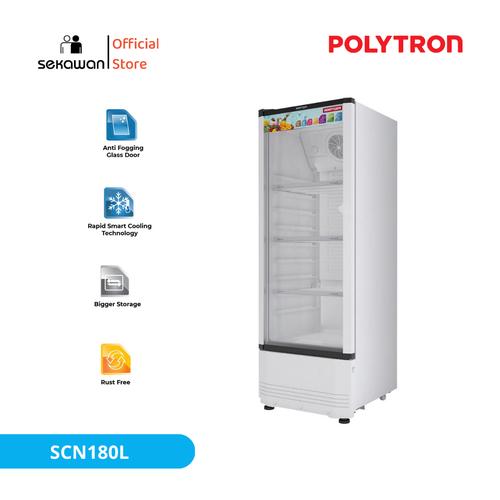 Jual Showcase POLYTRON SCN-180L 3 Rak Display Cooler 180 Liter - Kota ...
