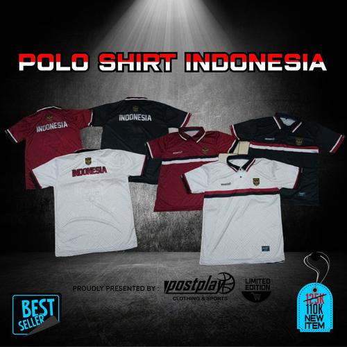 Jual KAOS POLO SHIRT INDONESIA PRINTING - black, XL - Kota Madiun ...