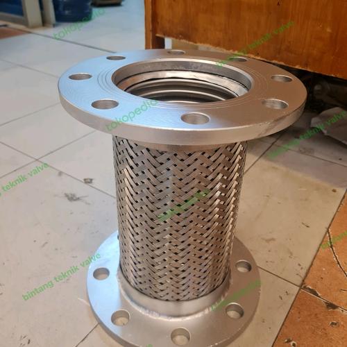 Jual Flexsible/flexible hose 8 inch stainless 304 flange ANSI 150 ...