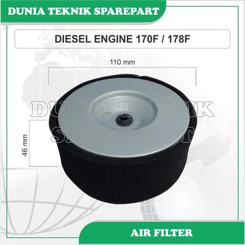 Jual 170F / 178F AIR FILTER, ELEMENT AIR CLEANER, ELEMEN SARINGAN UDARA ...