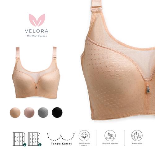 Jual Velora EVELYN Wireless Bra Tanpa Kawat Size 75B-85C VL07 - Abu, 75B - Jakarta Pusat ...