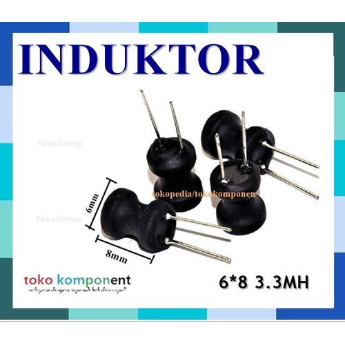Jual induktor 3.3mh 3.3 mH 3300uh Magnetic Core Inductor 6x8mm - Kota ...