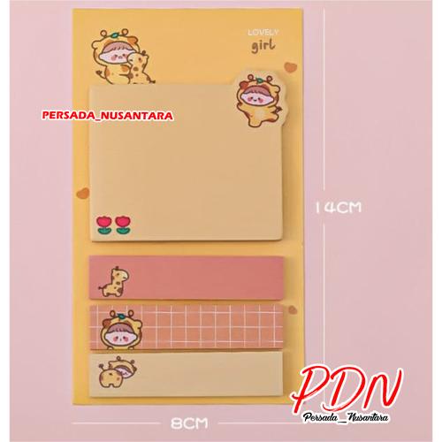 Jual STICKY NOTE NOTES AESTHETIC PEMBATAS BUKU MEMO KERTAS MOTIF LUCU ...