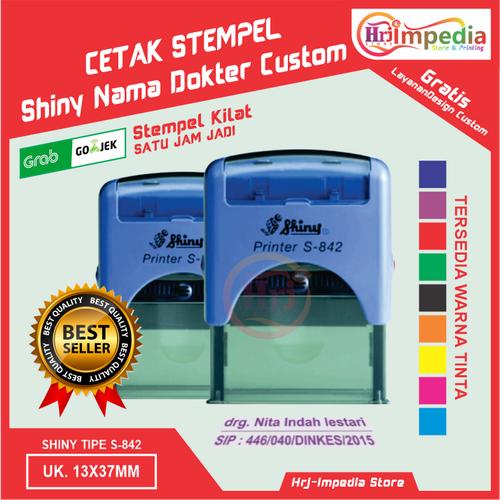 Jual Cetak Stempel Shiny Nama Dokter | Cetak Stempel Otomatis Nama ...