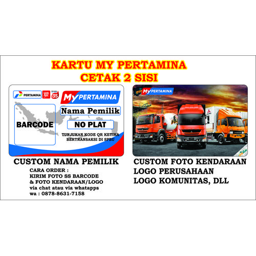 Jual cetak kartu my pertamina - Kota Bekasi - ErenStationery | Tokopedia