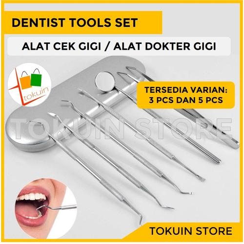 Jual Dental Care Tool Kit Instrument Set Alat Dokter Gigi Stainless ...
