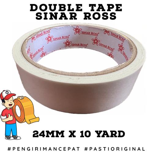Jual Double Tape Kertas 1 inch 24mm 10 Yard Sinar Ross PER 1 PCS - Kab. Bandung - Duster Joe ...
