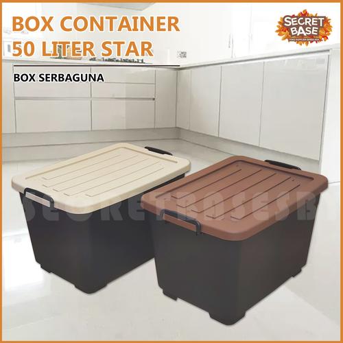 Promo BOX STAR 50 LITER + RODA - Kontainer Box Plastik / Container Box ...