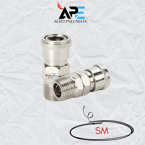 Jual SM AIR QUICK COUPLER FEMALE CONNECTOR COMPRESSOR DRAT MALE TYPE SM ...