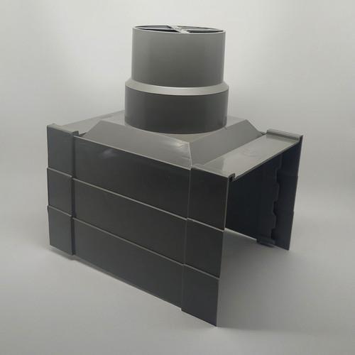 Jual Corong Talang Kotak PVC Pembuangan Air Hujan Gutter Outlet - Kota ...