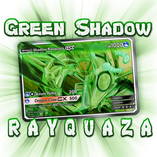Jual KARTU POKEMON TCG HOLOGRAM ENGLISH VERSION SHADOW GREEN RAYQUAZA ...
