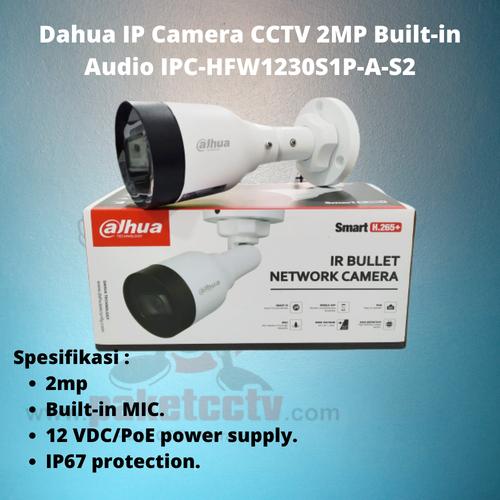 Jual IP Camera D@hua 2MP Audio - IP CAM 2MP IPC-HFW1230S1P-A-S5 - Outdoor - Jakarta Utara - RAJA ...