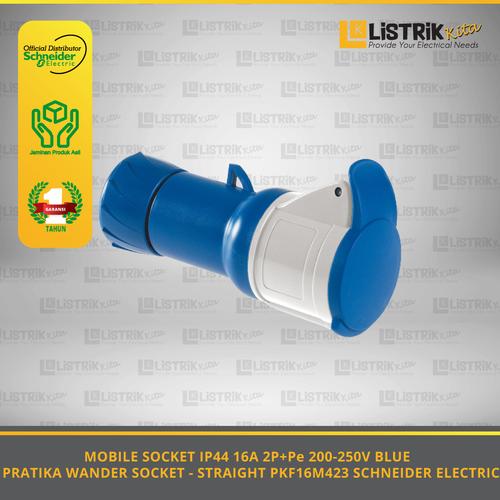 Jual SOCKET SCHNEIDER MOBILE IP44 16A 2P+PE 200-250V BIRU - PKF16M423 ...
