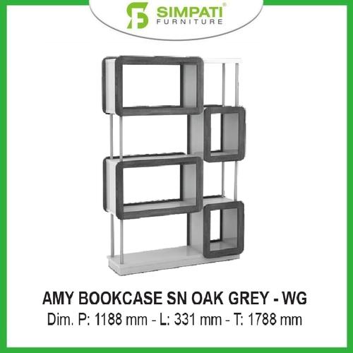 Jual RAK BUKU AMY BOOKCASE SN OAK GREY - WG - Kab. Tangerang - Simpati ...