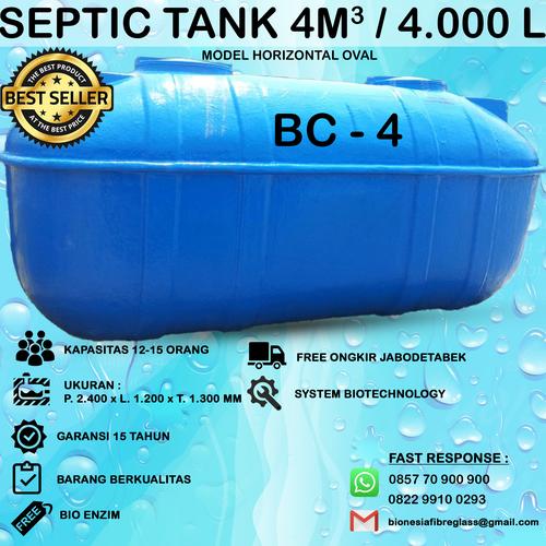 Jual SEPTIK TANK BIOTECH 4.000 Liter / Biotank 4M3 BIOFIL / TANGKI ...