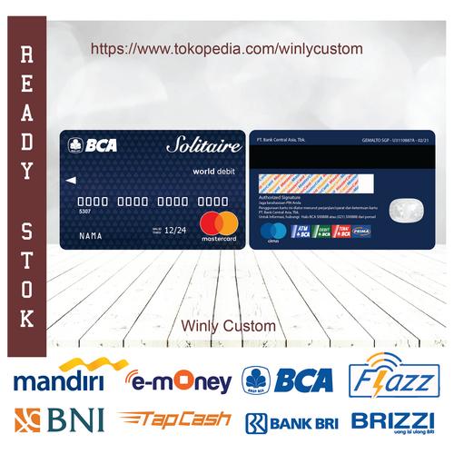 Jual E-MONEY ETOLL MANDIRI BCA BNI BRI DESIGN DEBIT SOLITARIE 43- 2 ...