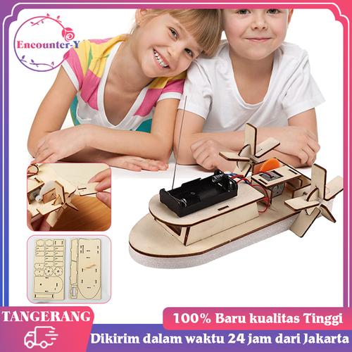 Jual Mainan Kapal Rakit Elektrik Puzzle DIY Untuk Edukasi Sains Anak ...