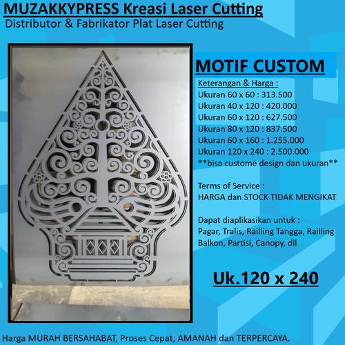 Jual LASER CUTTING MOTIF CUSTOM GUNUNGAN WAYANG (Plat Besi 2mm ...