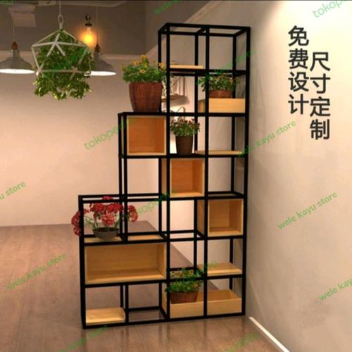 Jual Rak Bunga Kayu / Partisi Sketsa Ruangan / Pembatas Ruangan ...