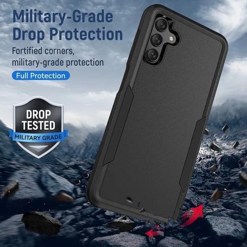 Jual SAMSUNG GALAXY A54 A14 5G 4G Hybrid Case Tough Armor - Hitam, A14 ...