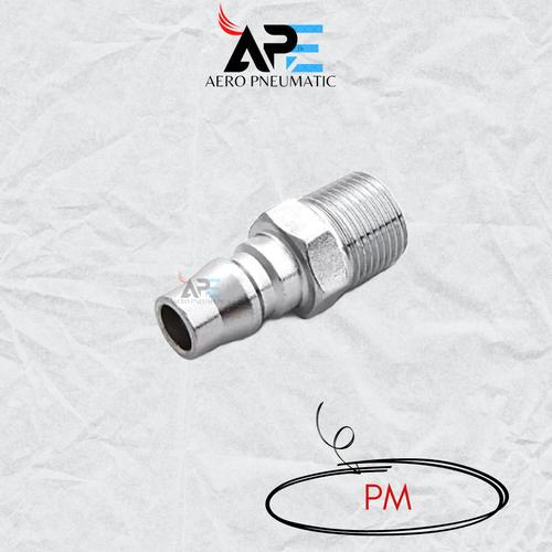 Jual PM AIR QUICK COUPLER MALE CONNECTOR COMPRESSOR DRAT MALE TYPE PM ...