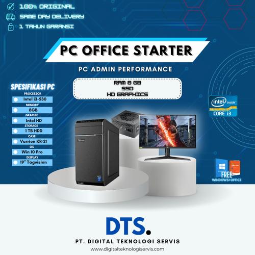 Jual PC Office Starter Core i3 (Siap Pakai, Office + Admin) - 8GB/1TB - Kab. Tangerang - DTS ...