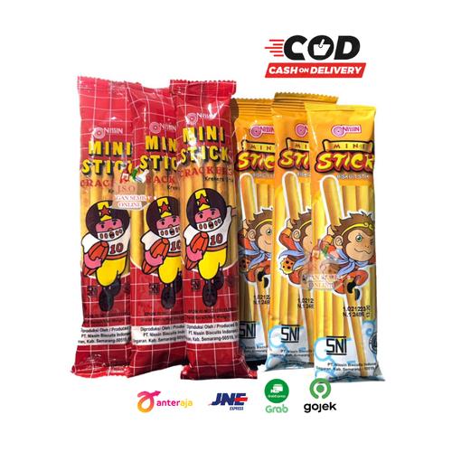 Jual Nissin Mini Stick 25gr Biskuit Stik Snack Cemilan Anak Enak Murah ...