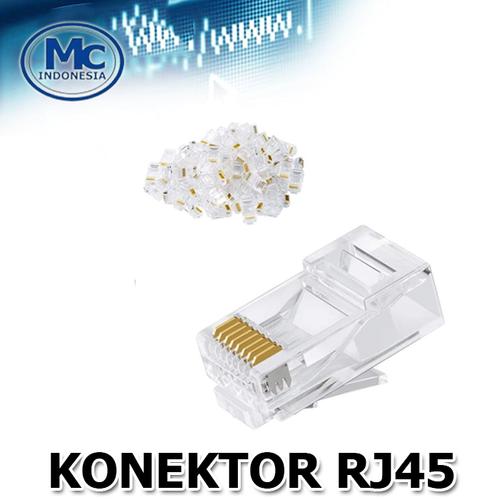 Jual Konektor RJ 45 Original Connector Kabel LAN RJ45 Cat5E Eceran ...