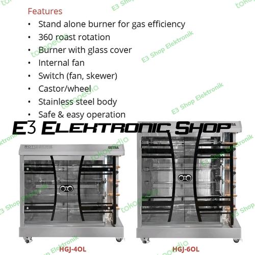 Promo Oven Gas Getra Chicken Rottiseries HGJ-4OL Ayam Bebek Panggang ...