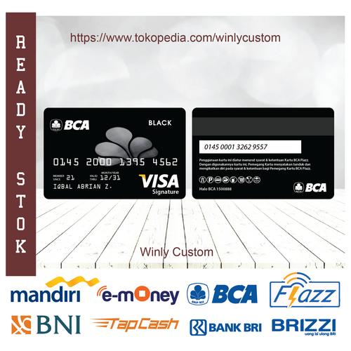 Jual E-MONEY ETOLL BCA BLACK CARD DEBIT CREDIT MANDIRI BCA BNI BRI - 2 ...