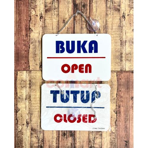 Jual Papan Nama Akrilik Tulisan Close-Open dll - Acrylic Sign - Kota ...