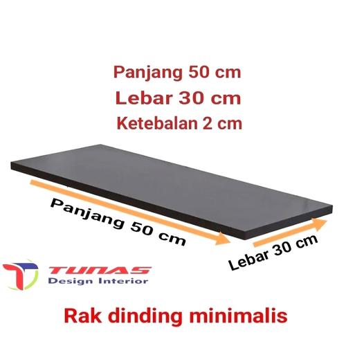 Jual rak dinding floating shelf panjang 50 cm lebar 30 cm ketebalan 2 ...