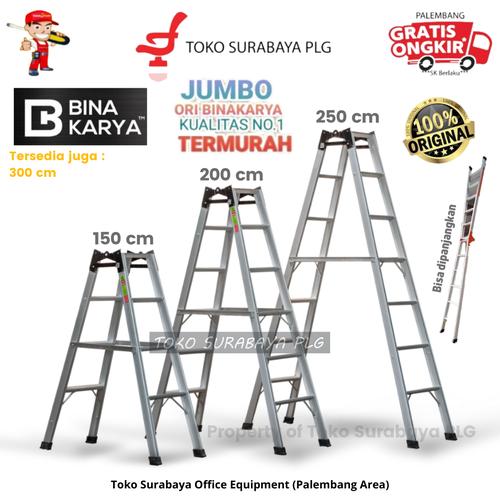 Jual Tangga lipat aluminium original BINAKARYA JUMBO Tangga Rumah ...