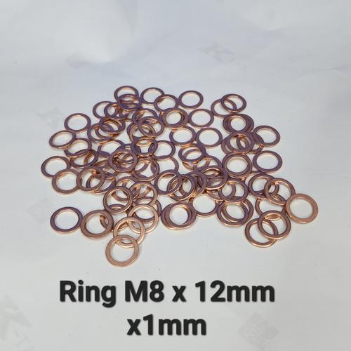 Jual Ring Kuningan Tembaga 8mm 8Mili M8 Copper Washer Ring Plat Ring ...