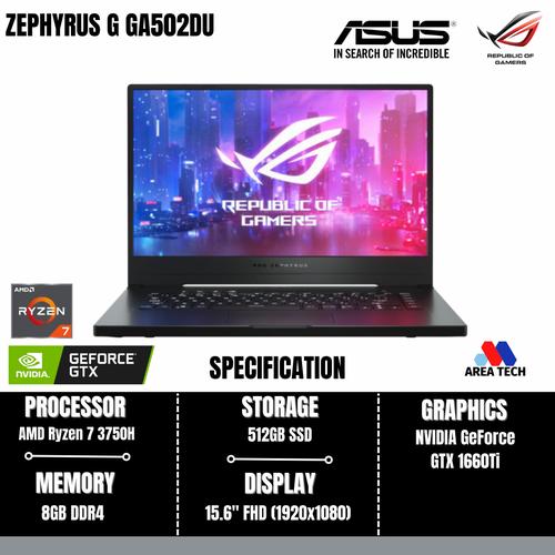 Jual ASUS ROG ZEPHYRUS G GA502DU | RYZEN 7 3750H | 8GB | 512GB SSD ...