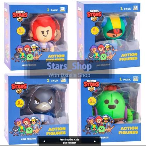 Jual Brawl Stars Action Figure Line Friends Colt leon Crow Spike ...