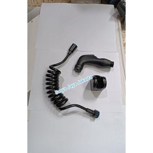 Jual Jet shower hitam tarik / Jet shower toilet black / jet shower ...