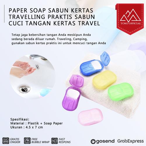 Jual SABUN KERTAS SABUN CUCI TANGAN PRAKTIS SABUN TRAVEL KERTAS PAPER ...