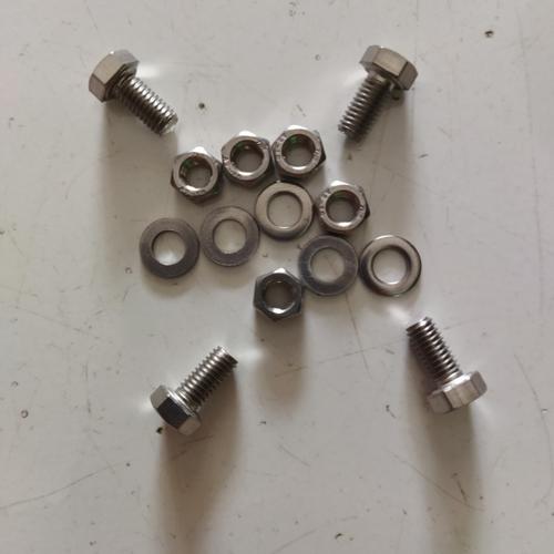 Jual Baut+Mur+ring plat stainless 304,M5x15 THE kunci 8, anti karat ...