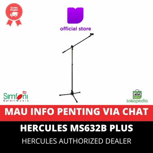 Promo HERCULES MS632B PLUS EZ GRIP HEIGHT ADJUSTMENT TRIPOD MICROPHONE ...