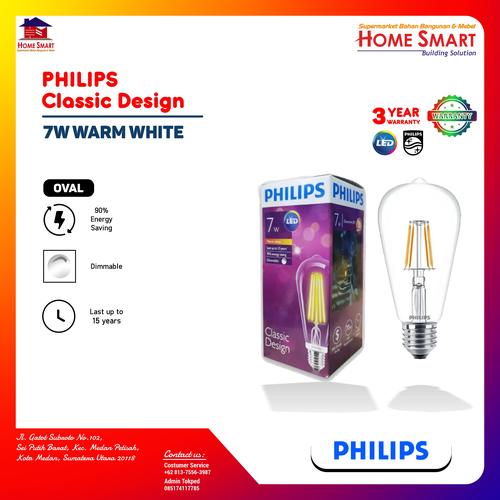 Jual Lampu Led Ledbulb Philips Classic Design Model Pijar Oval 7w ...