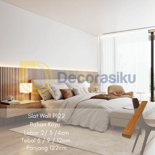 Jual [DC] Slat Panel 122 - Panel Dinding - Kisi-kisi dinding - wall panel - KAYU, 6x20mm - Kab ...