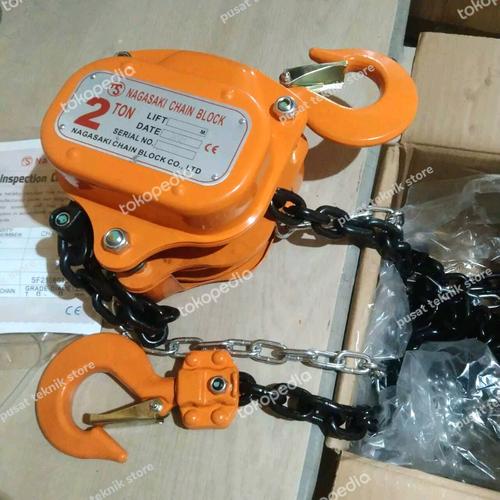 Jual takel chain block 2 ton x 12 meter original NAGASAKI made in japan ...